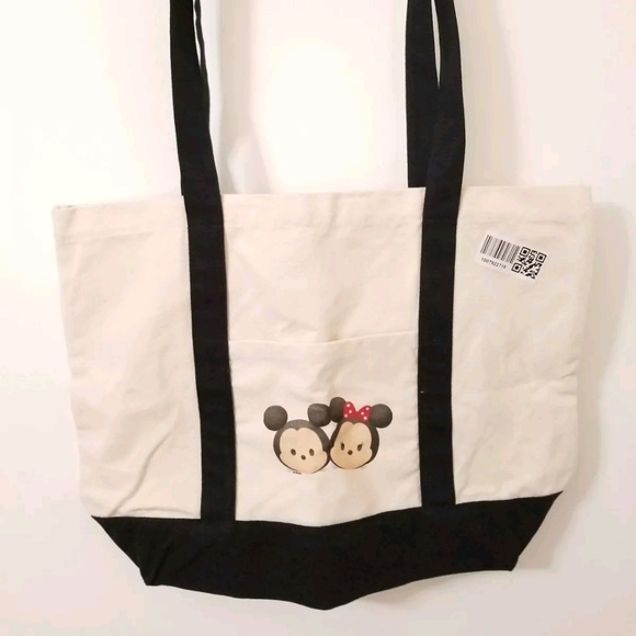 Disney | Bags | Nwt Disney Mickey Minnie Canvas Tote | Poshmark